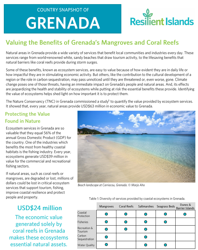 Grenada Resilient Islands | Coastal Resilience